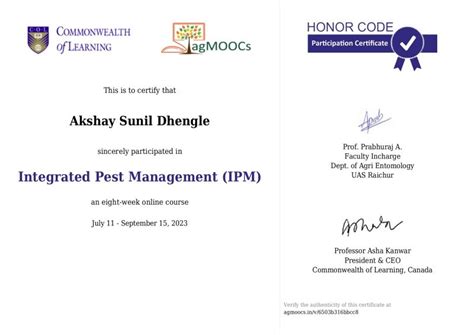Integratedpestmanagement Sustainableagriculture Agmoocs Continuouslearning Akshay Dhengle