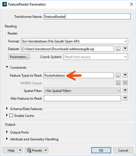 Using The Geometry Parameter Fme Support Center