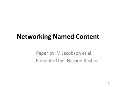 named data networking ppt