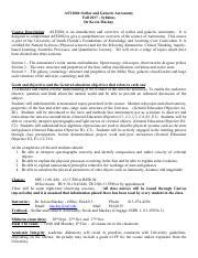 Ast 2004 Syllabus Fall 17pdf Ast2004 Stellar And Galactic Astronomy