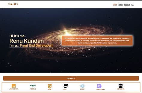 Renu Kundan On Linkedin Reactjs Webdevelopment Portfolio Css Sass Javascript Uiux