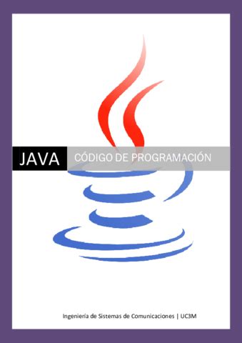 Código de programación en JAVA pdf