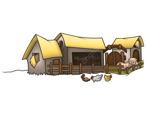 Cow Shed Clipart