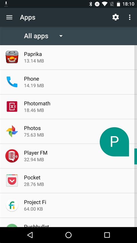 android n feature spotlight fast scroll through the apps list in settings