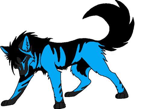 Pixilart The Blue Wolf By Brokeninside