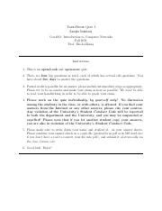 Csci4211 F21 Take Home Quiz I 3 2 Pdf Take Home Quiz I Sample