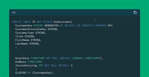 Implementing A Dimensional Data Warehouse With Databricks Sql Part 2