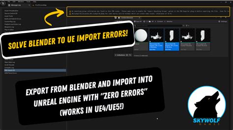 Solve Blender To Ue Import Errors Blendernation