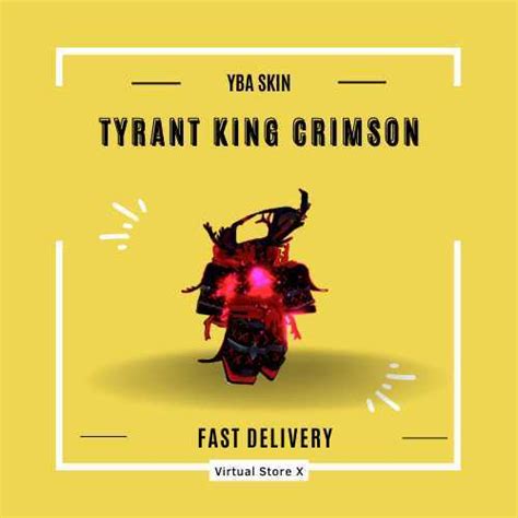 Tyrant King Crimson Tkc Your Bizarre Adventure Yba