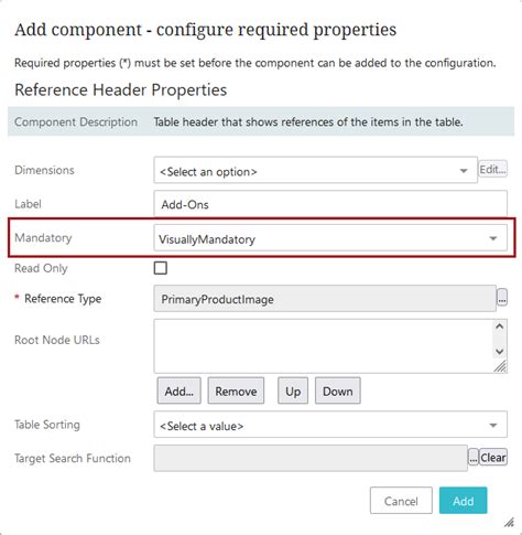 Mandatory Data In Web Ui