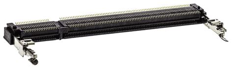 1473005 1 Te Connectivity 0 6mm Pitch 200 Way Right Angle Smt Mount Ddr1 Dimm Socket 2 5 V Rs