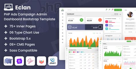 Eclan Ads Campaign Php Admin Dashboard Bootstrap Template By Dexignzone