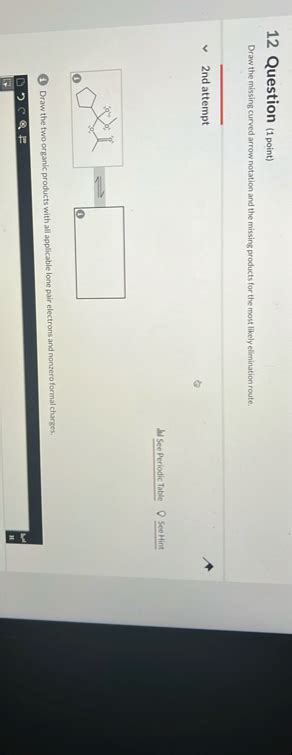 Solved 12 Question 1 Point Draw The Missing Curved Arro
