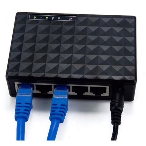 Mini 5 Port Desktop 1000 Mbps Network Switch Gigabit Fast Rj45 Ethernet Switcher Lan Switching
