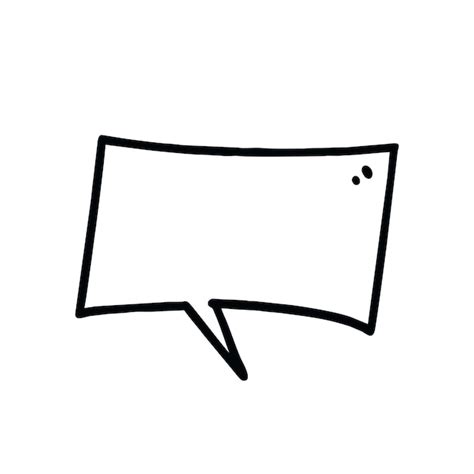 Premium Vector A Speech Bubble With A Rectangle At The Top
