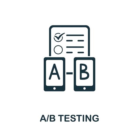 A B Testing Icon From Mobile App Development Collection Simple Line A B Testing Icon For