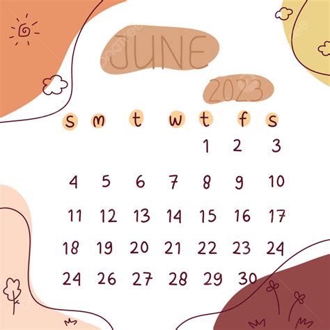 календарь июнь 2023 Png ежемесячный календарь календарь 2023 прозрачный календарь Png