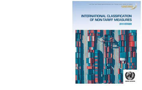 Unctad Ntm Classification 2019 International Classification Of Non