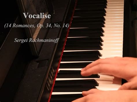 Vocalise Op34 No14 Rachmaninoff 拉赫玛尼诺夫《练声曲》 Tom李哲远 Tom李哲远 哔哩哔哩视频