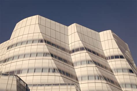 Architectural Structure Geometric Shapes On Modern Building Geometric