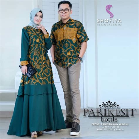 Baju Batik Couple Warna Biru Muda Gaun Pengantin Dan Pesta Pernikahan