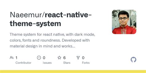 GitHub Naeemur React Native Theme System Theme System For React