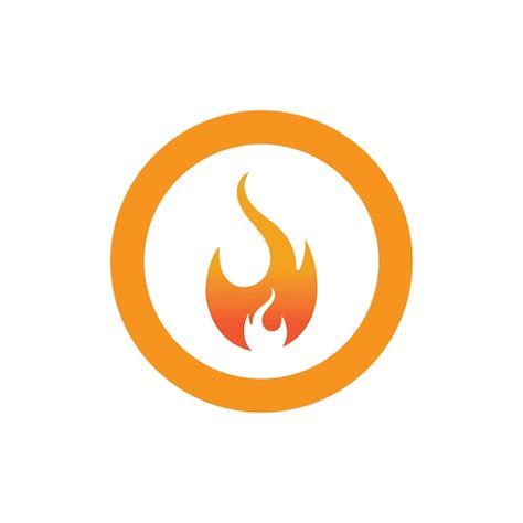 Premium Vector Hot Flame Fire Vector Icon Illustration Design Template