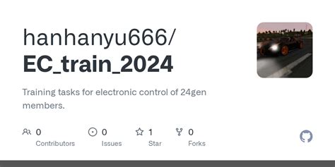 Github Hanhanyu666ectrain2024 Training Tasks For Electronic