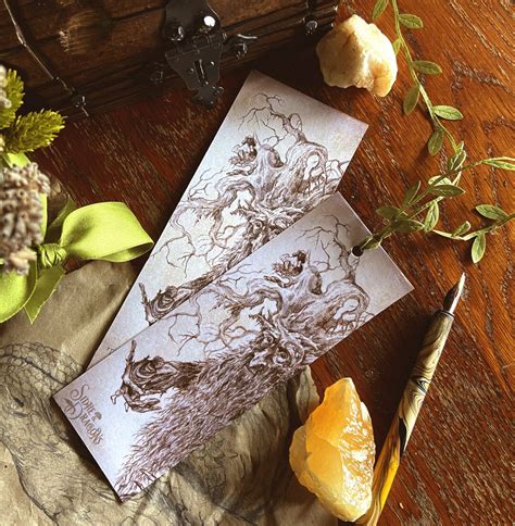 Treebeard And The Hobbits Plasticized Bookmark Lord Of The Rings Nature