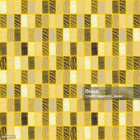 마름모 정사각형으로 원활한 벡터 기하학 패턴입니다 손 끝 없는 배경 질감된 기하학적 그림 그려 포장 웹 배경 벽지 파스텔 그래픽 일러스트 템플릿 0명에 대한 스톡 벡터 아트