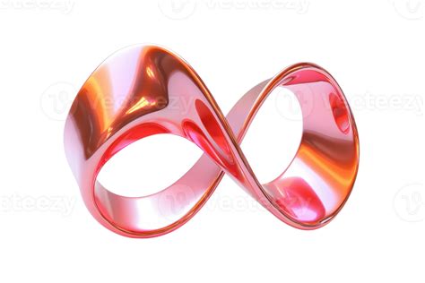 A Glossy Twisted Figure Resembling The Infinity Symbol Showcasing