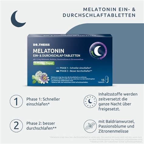 Dr. Theiss Melatonin Ein- & Durchschlaf-Tabletten 15 St - Shop Apotheke
