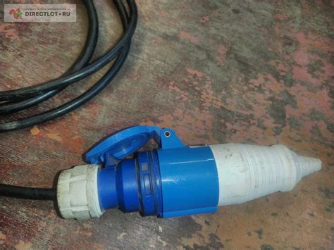 Вилка и розетка силовая 2Р Е 16А 220В Ip44 Typ 013 сии 213 переносная кабельная купить в