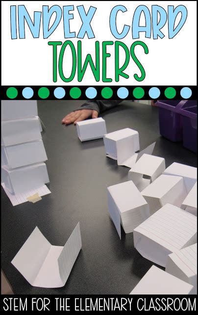 Index Card Tower Ms Mendalls Science Page