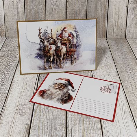 Коледен плик с картичка Дядо Коледа Miss Muza