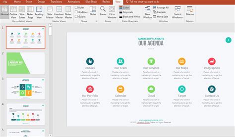Bagaimana Berkerja Dengan Tampilan Dalam Microsoft Powerpoint