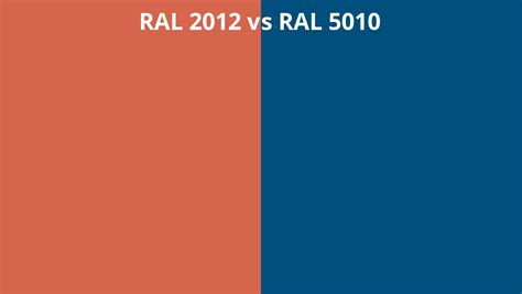 Ral 2012 Vs 5010 Ral Colour Chart Uk