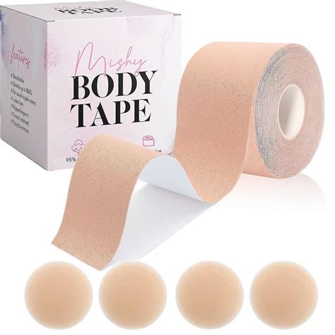 Boob Tape Nipple Cover Set Invisible Breathable Skin Friendly Cotton