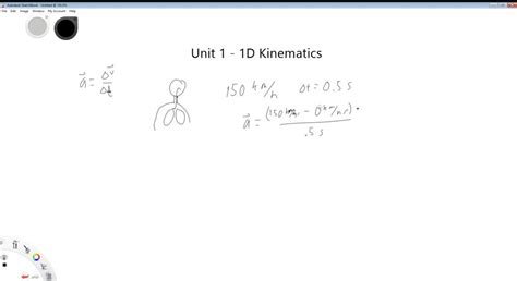 Basic Kinematics Example Numerade