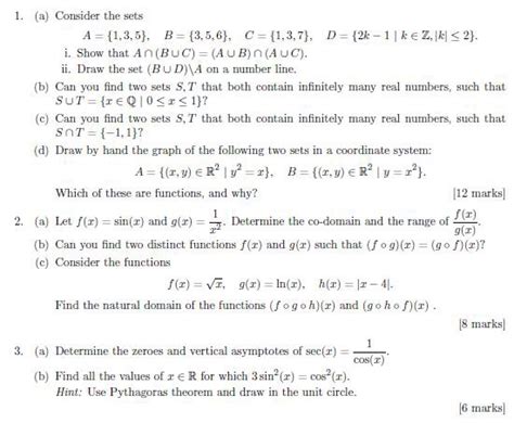 Solved A Consider The Sets I Show That A N BU C A U B Chegg