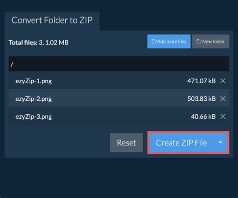 Convert Folder To Zip Online No Registration Required Ezyzip