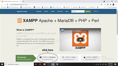 How To Install Xampp How To Download Is Xampp Server Myprograming