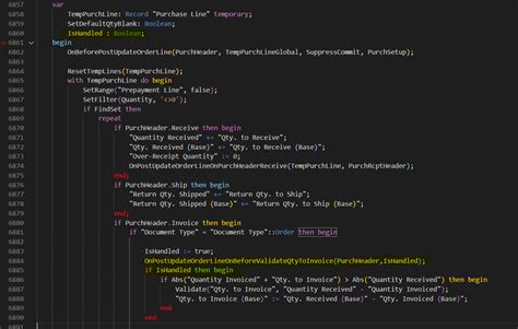 Event Request Codeunit 90 Purch Post Onpostupdateorderlineonbeforevalidateqtytoinvoice
