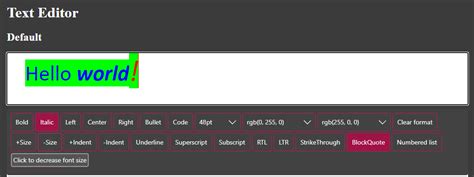Rfc Create A Rich Text Editor Web Component Based On Roosterjs · Issue
