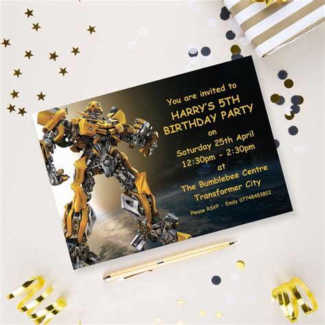 Transformers Birthday Invitations Background Transformers Free