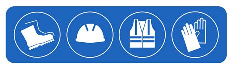 Blue Safety Sign On White Background Stock Illustration Download