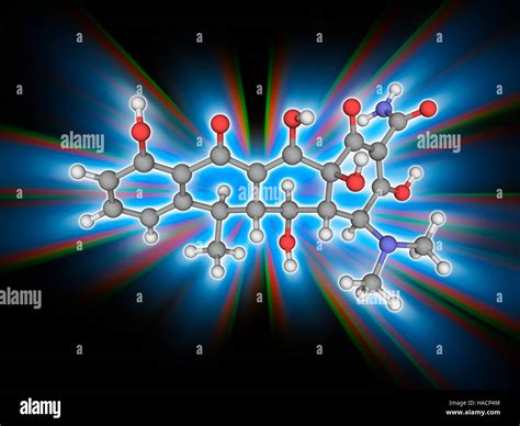 Doxycycline Molecular Model Of The Tetracycline Antibiotic Drug