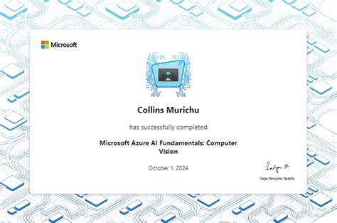 Collins Murichu On Linkedin Azureai Computervision Ai Machinelearning Artificialintelligence