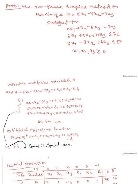 Two Phase Problems With Solution Pdf