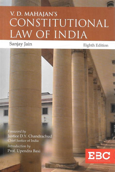 V D Mahajans Constitutional Law Of India Mandj Services The